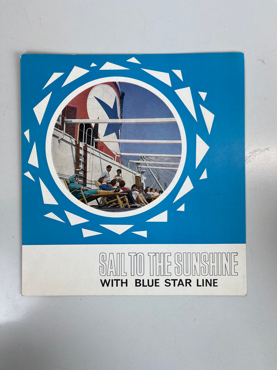 Blue Star line broschyr 1960-tal – Villa Vintage