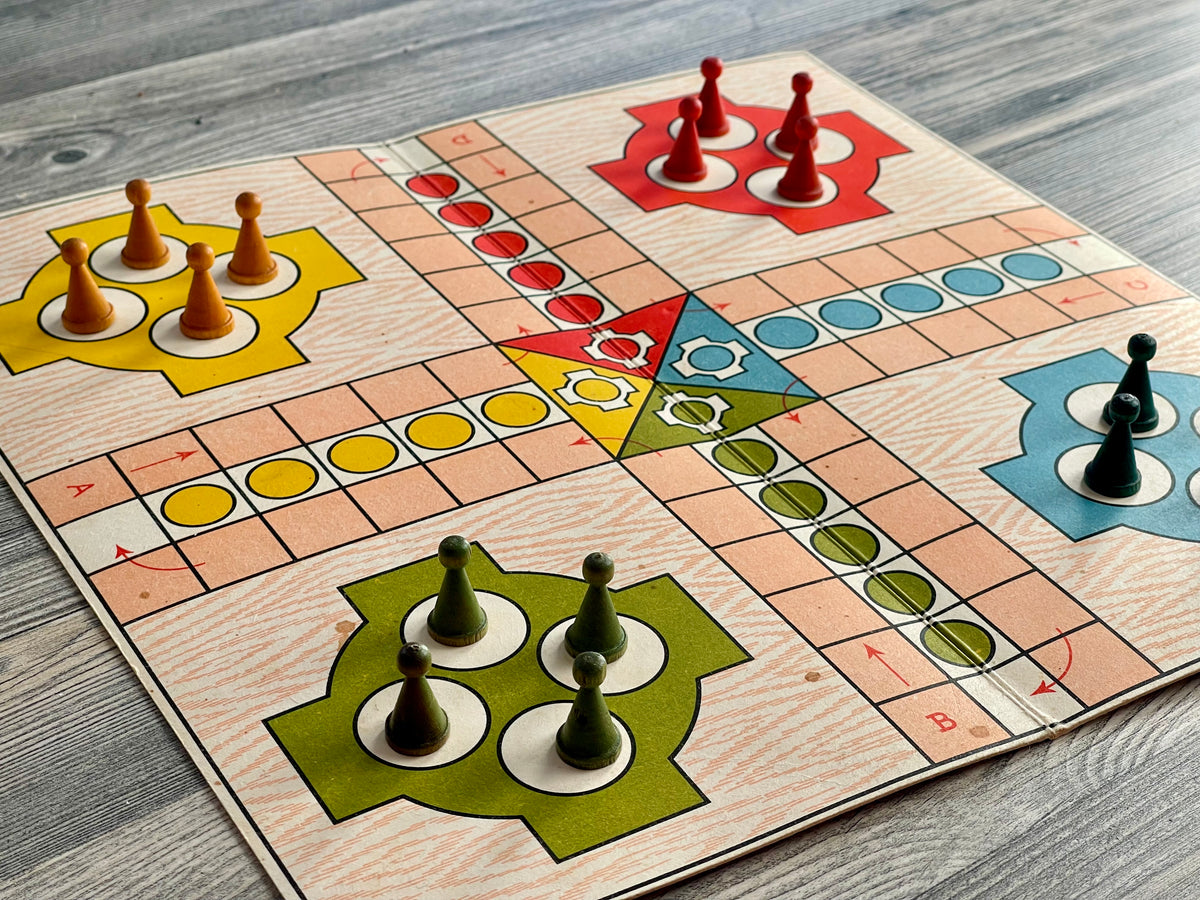 Ludo spel från 1950-talet – Villa Vintage